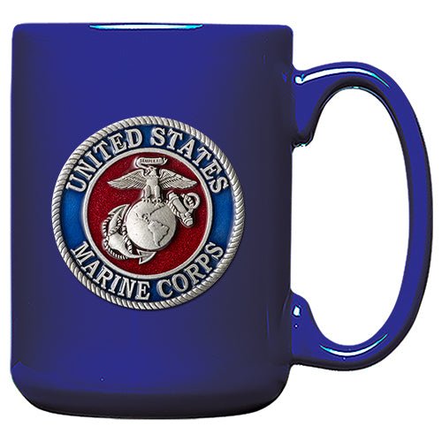MARINE CORPS COFFEE MUG - Fine Pewter Gifts - Heritage Metalworks, Inc.