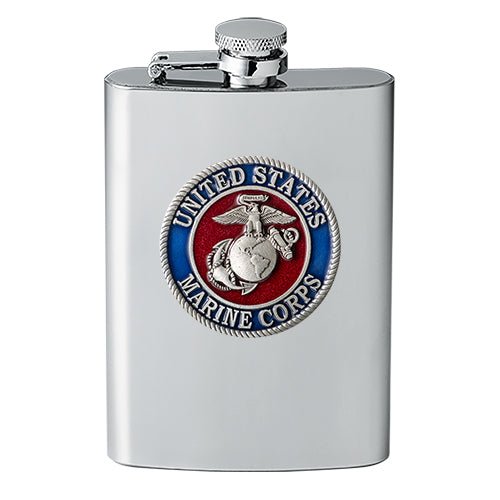 MARINE CORPS FLASK - Fine Pewter Gifts - Heritage Metalworks, Inc.