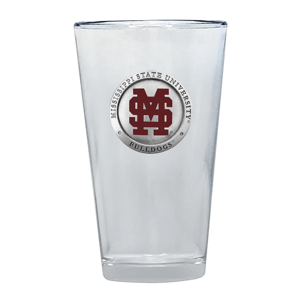 Mississippi State Baseball Logo Logo Pint Glass - Heritage Metalworks, Inc.