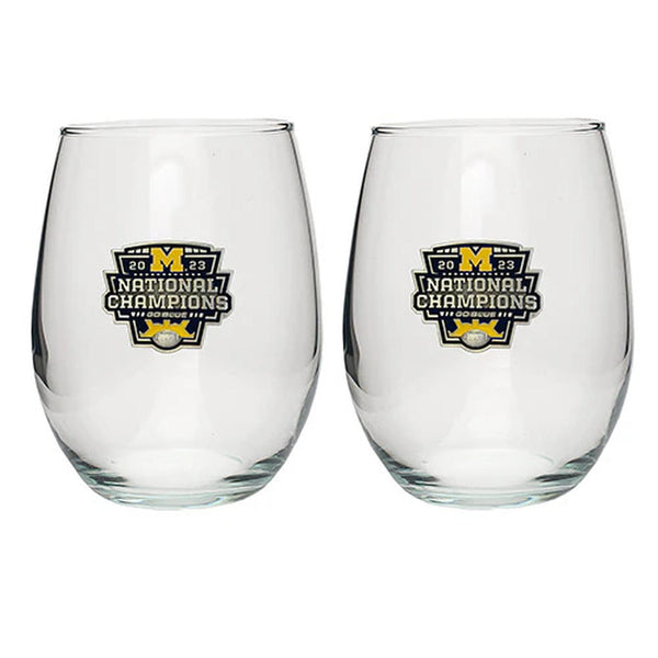 2023 Michigan Football Championship Stemless Goblet (Set of 2 ...