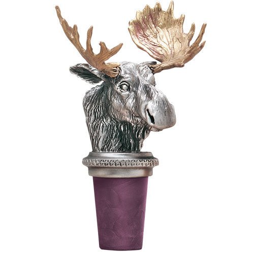 MOOSE BOTTLE STOPPER - Fine Pewter Gifts - Heritage Metalworks, Inc.