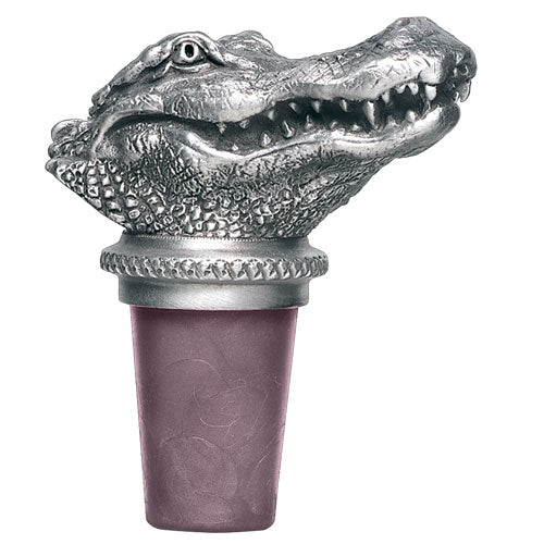 ALLIGATOR BOTTLE STOPPER - Fine Pewter Gifts - Heritage Metalworks, Inc.