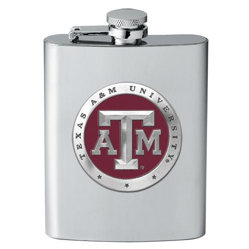 TEXAS A&M UNIVERSITY FLASK - Fine Pewter Gifts - Heritage Metalworks, Inc.