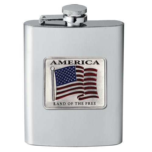 US FLAG FLASK - Fine Pewter Gifts - Heritage Metalworks, Inc.