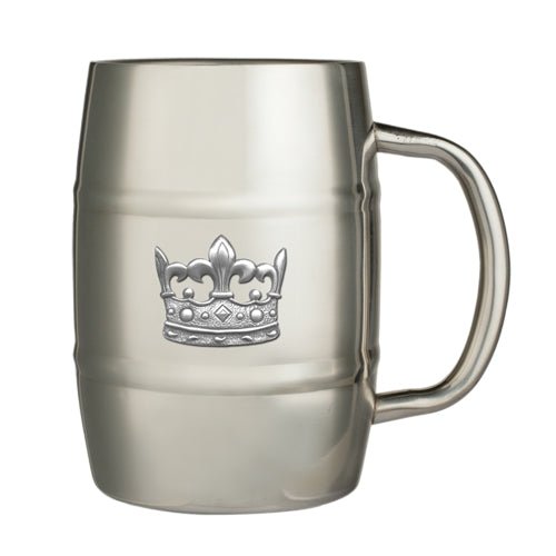 CROWN KEG MUG - Fine Pewter Gifts - Heritage Metalworks, Inc.