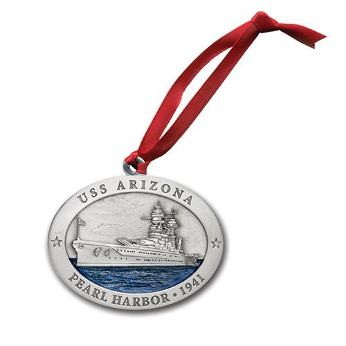 USS Arizona Ornament - Fine Pewter Gifts and Souvenirs - Heritage ...