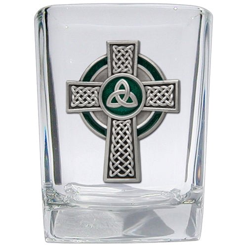 CELTIC CROSS SQUARE SHOT - Fine Pewter Gifts - Heritage Metalworks, Inc.